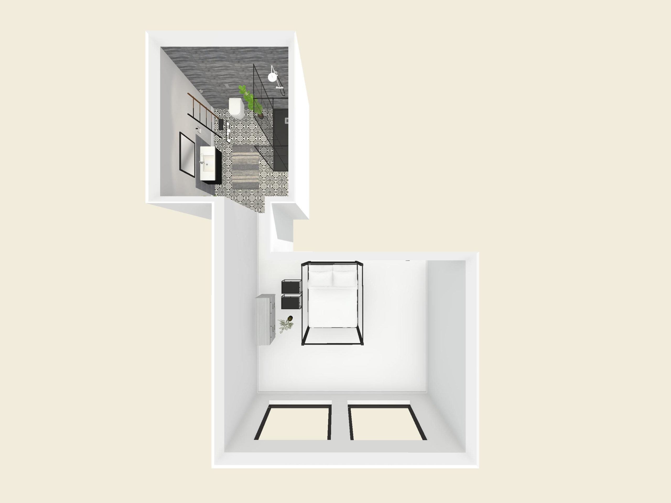 Black and White Interior Design - Signaturize Room Creator App